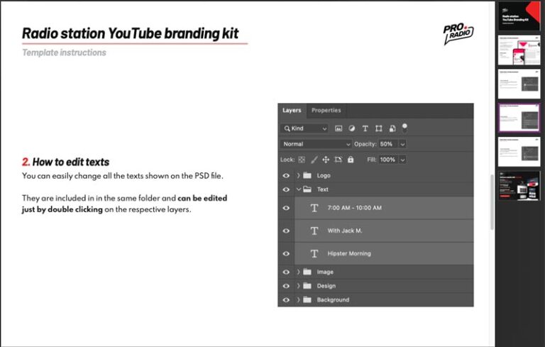 Free template for your radio station YouTube Channel | Pro.Radio