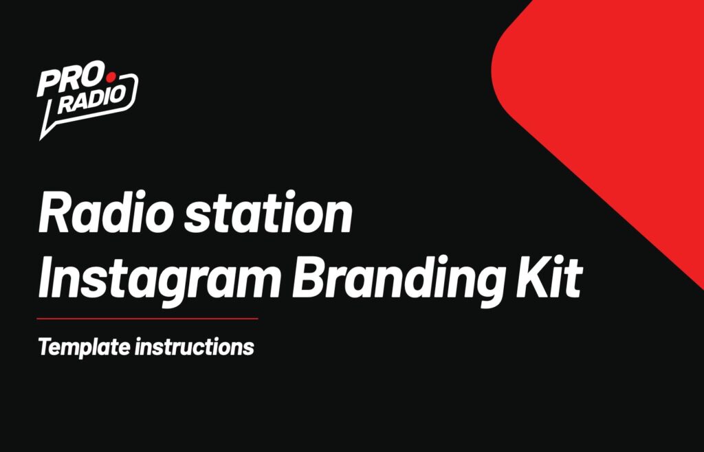 Instagram post template for radio stations – Free Download | Pro.Radio