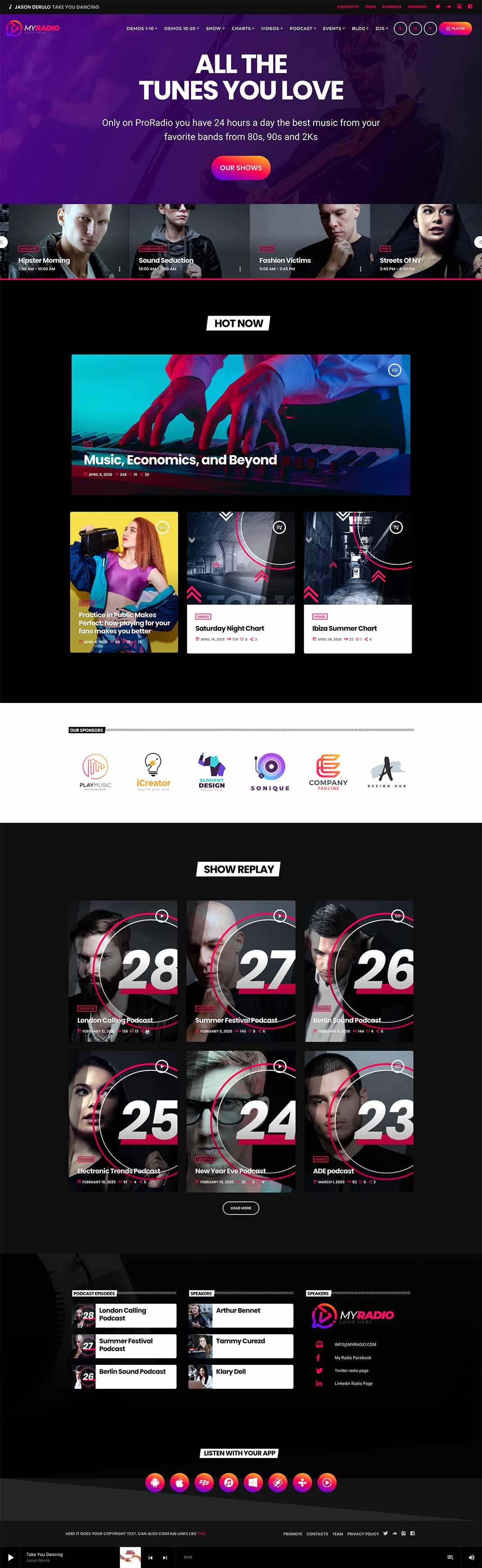 Demo 01 – Multi purpose radio template | Pro.Radio