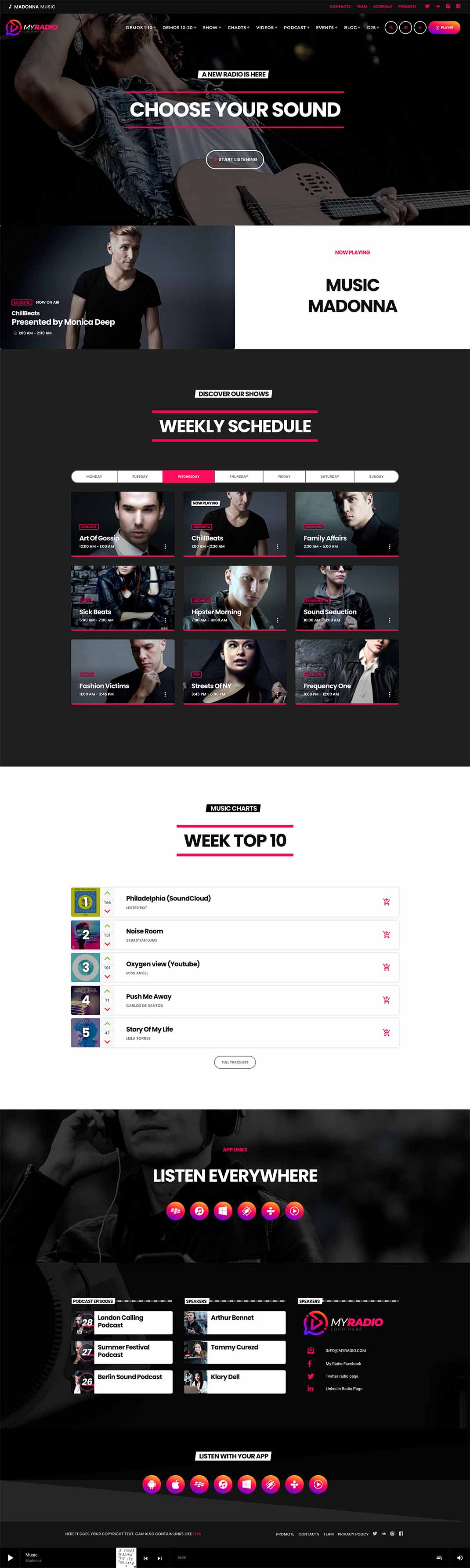 Demo 01 – Multi purpose radio template | Pro.Radio