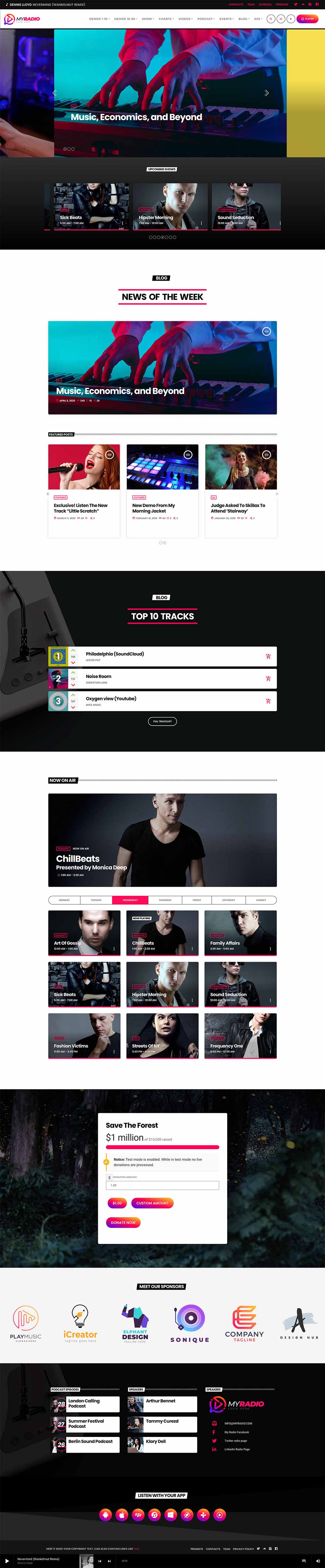 Demo 01 – Multi purpose radio template | Pro.Radio