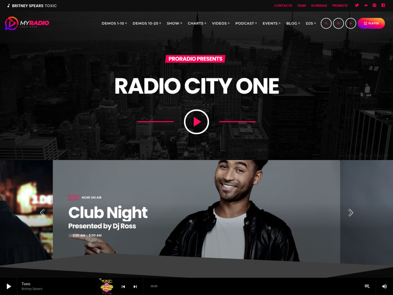 Radio Website Templates Included With Pro Radio | Pro.Radio