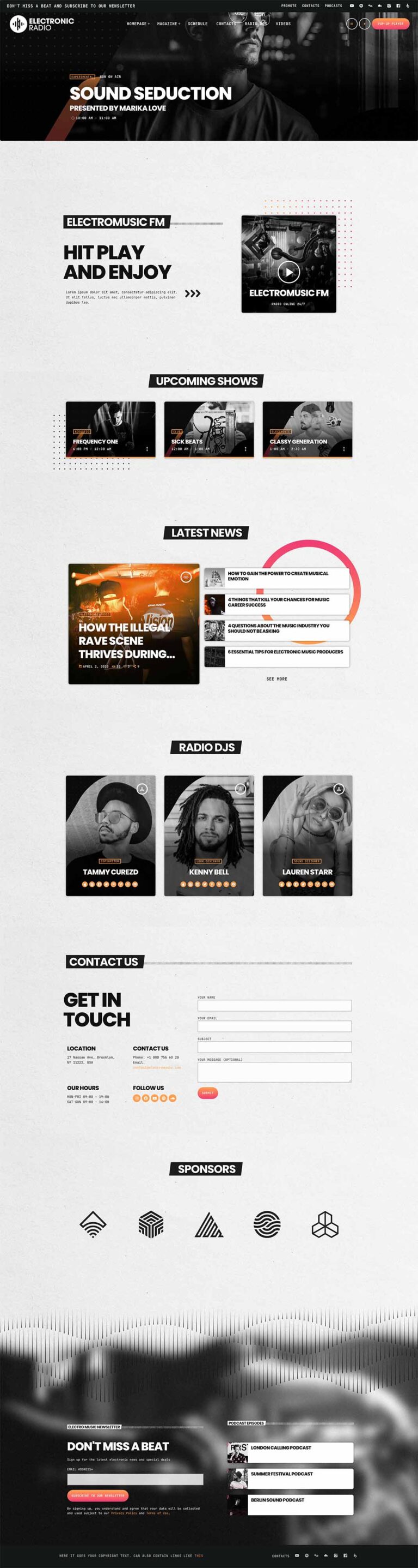 New Electronic Music radio station templates included with Pro Radio ...