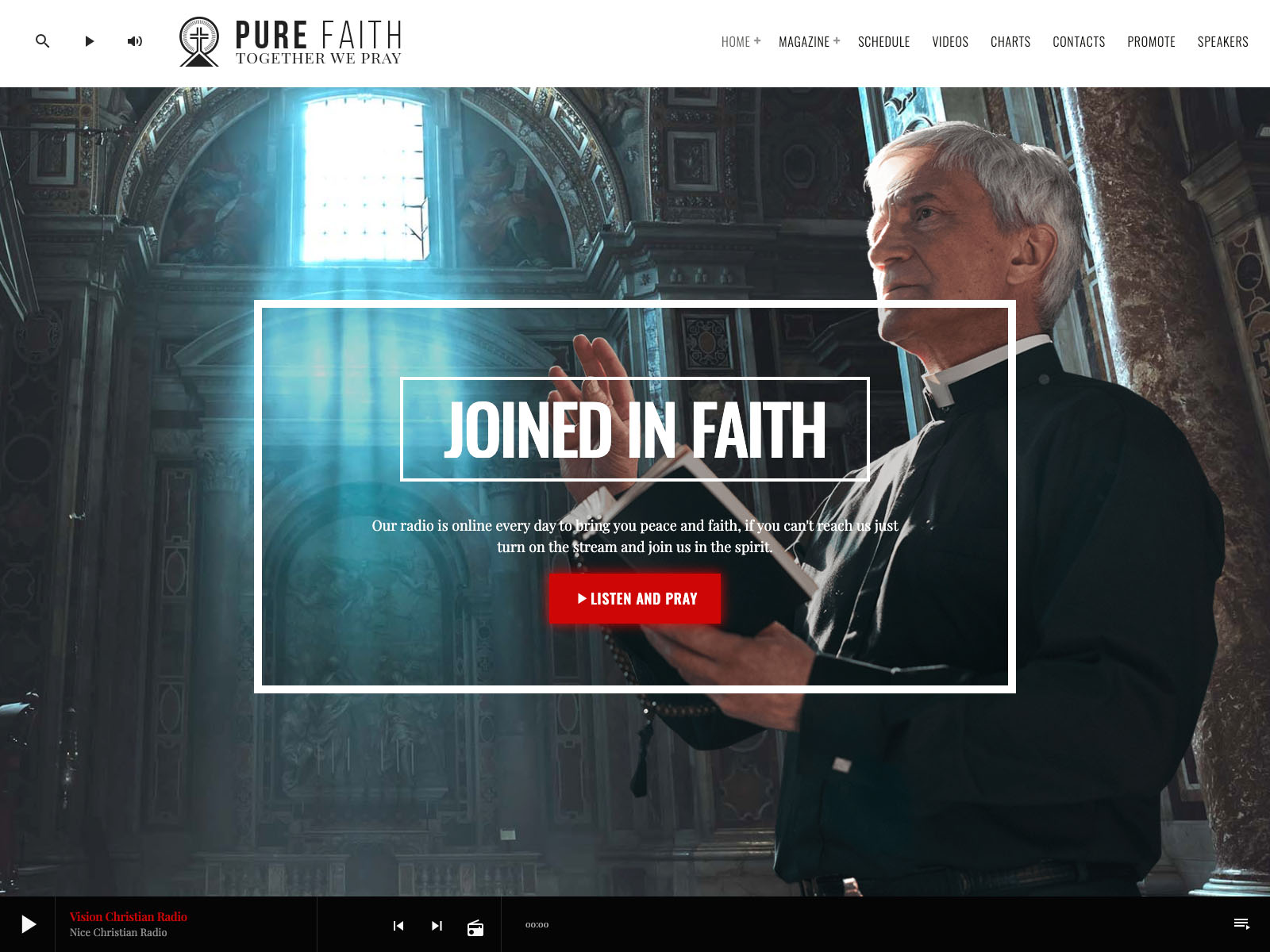 Demo 05 – Church, gospel and community radio template | Pro.Radio