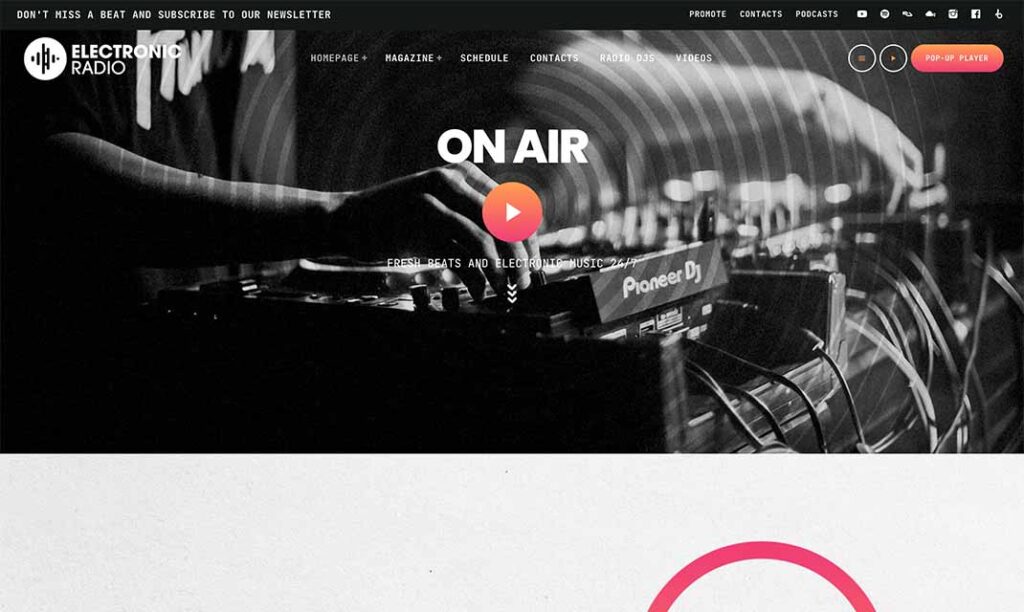 New Electronic Music radio station templates included with Pro Radio ...