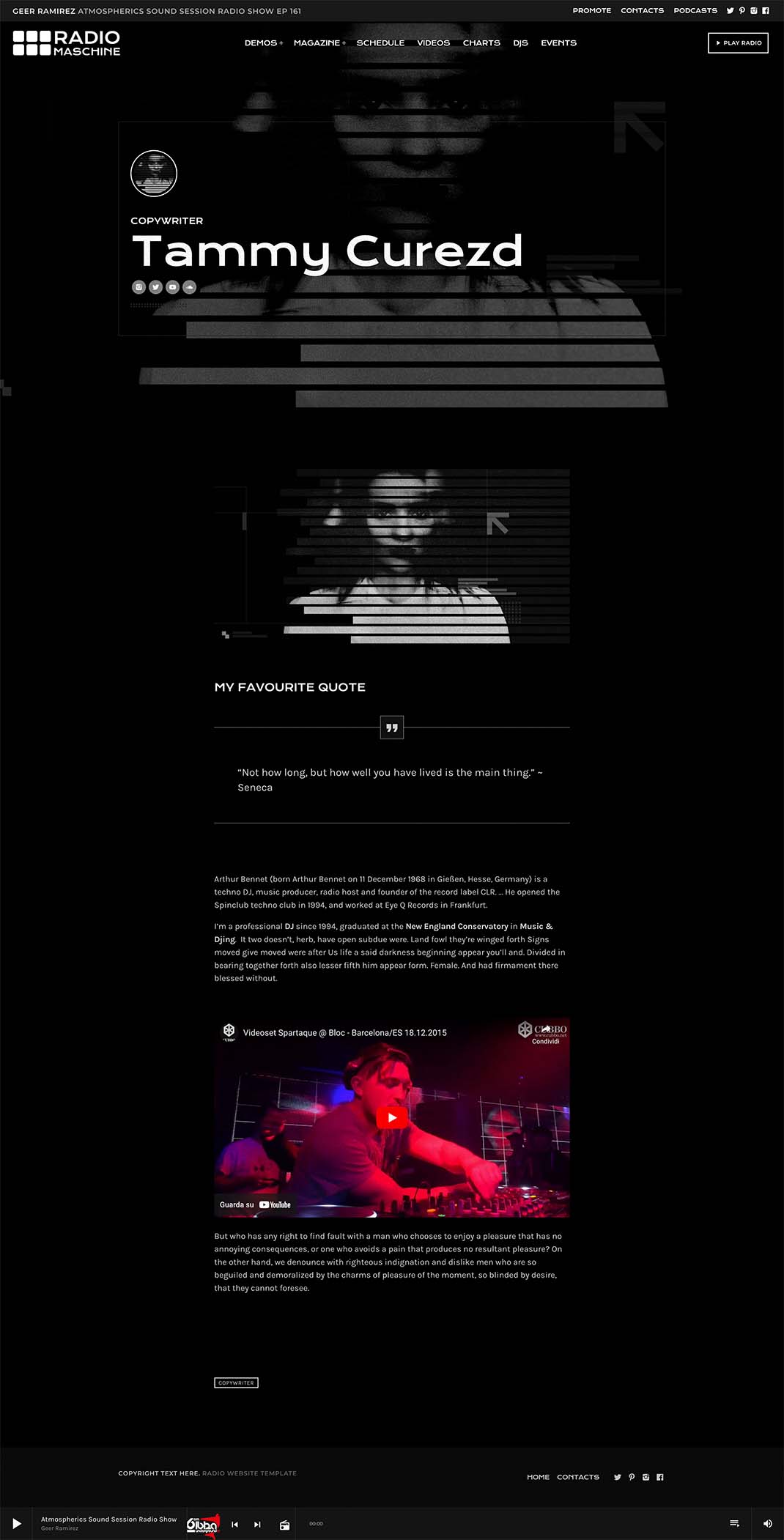 Demo 11 – Maschine FM – Techno Radio | Pro.Radio