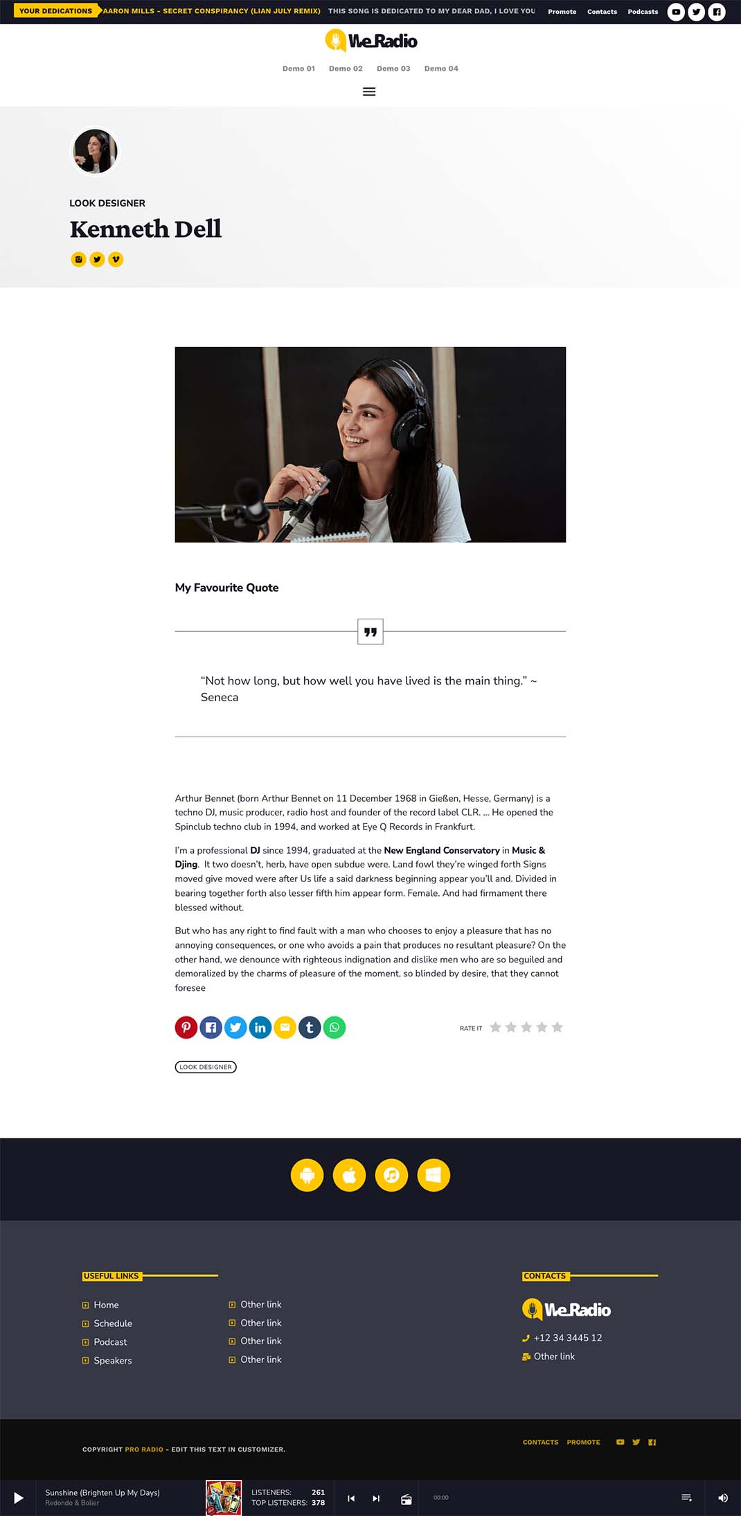 Demo 12 – Sun City Radio | Pro.Radio