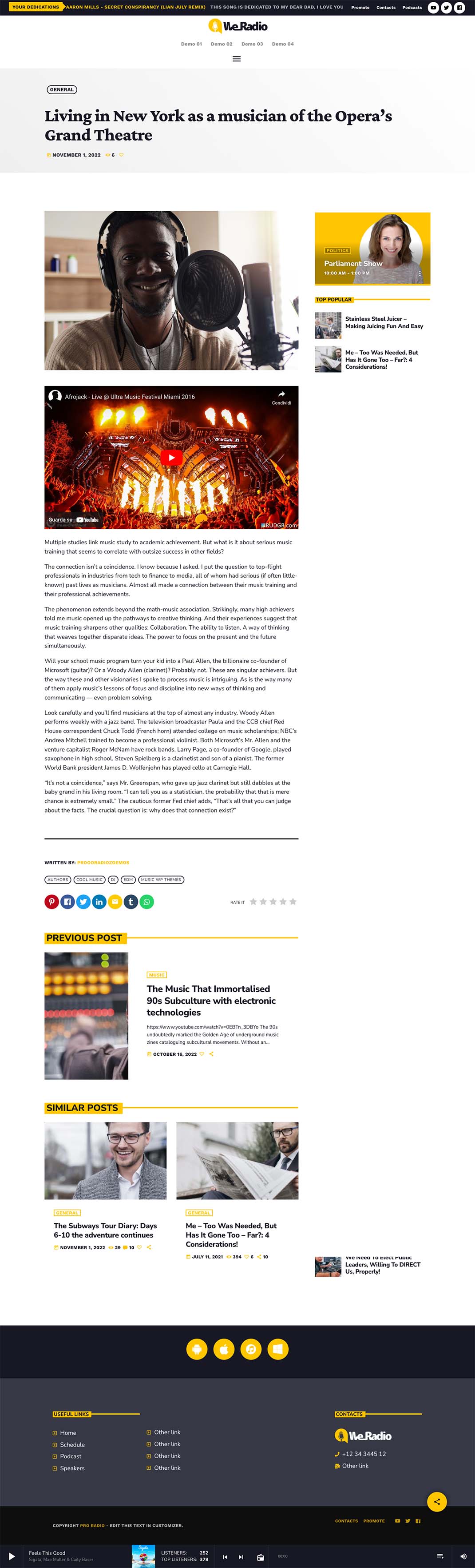 Demo 12 – Sun City Radio | Pro.Radio