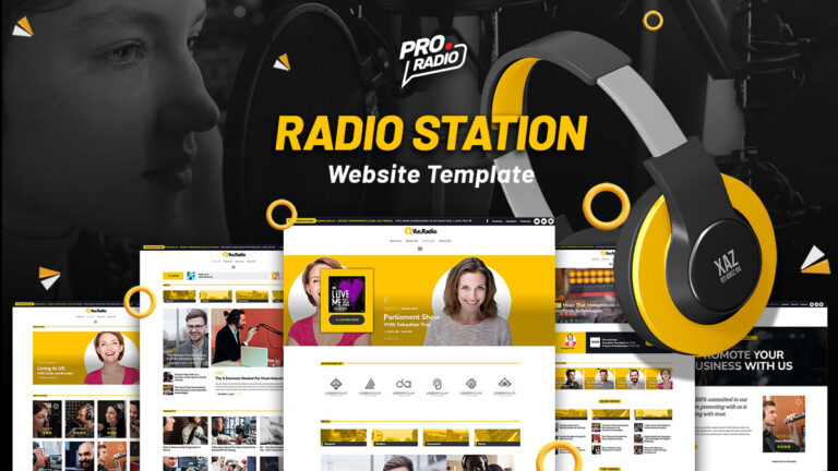 Free download! Radio station Photoshop templates: Sun City Radio | Pro ...