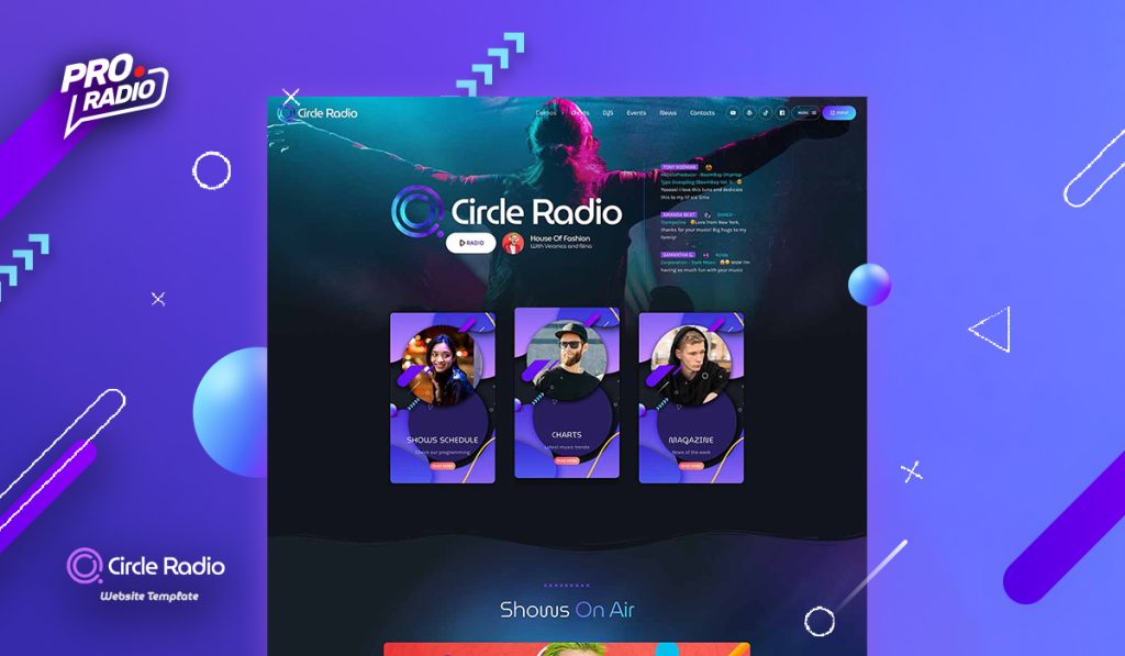 Circle Radio: a fresh new Radio Station Website template included with Pro Radio WordPress Theme ...