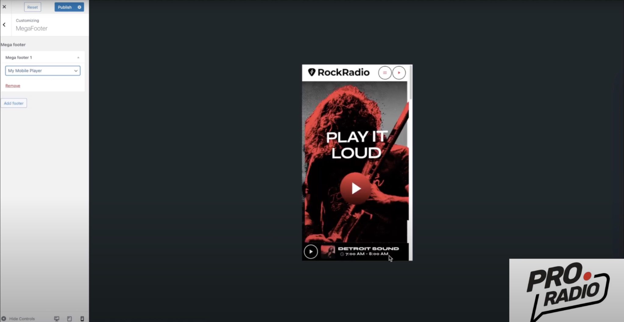 How to create a custom mobile radio player for WordPress | Pro.Radio