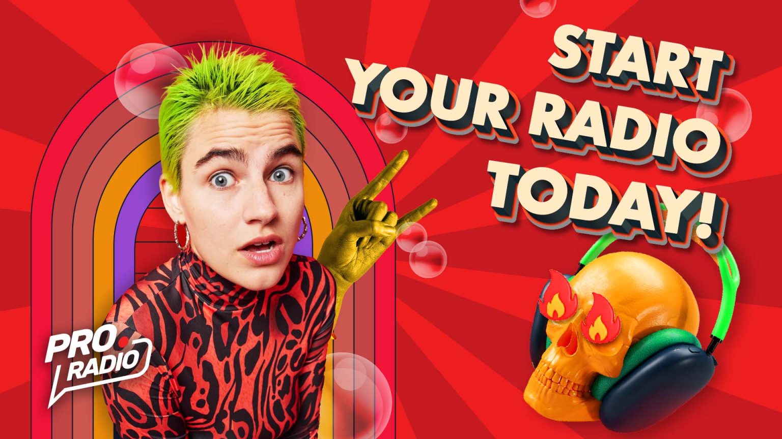 Free template for your radio station page on Facebook | Pro.Radio