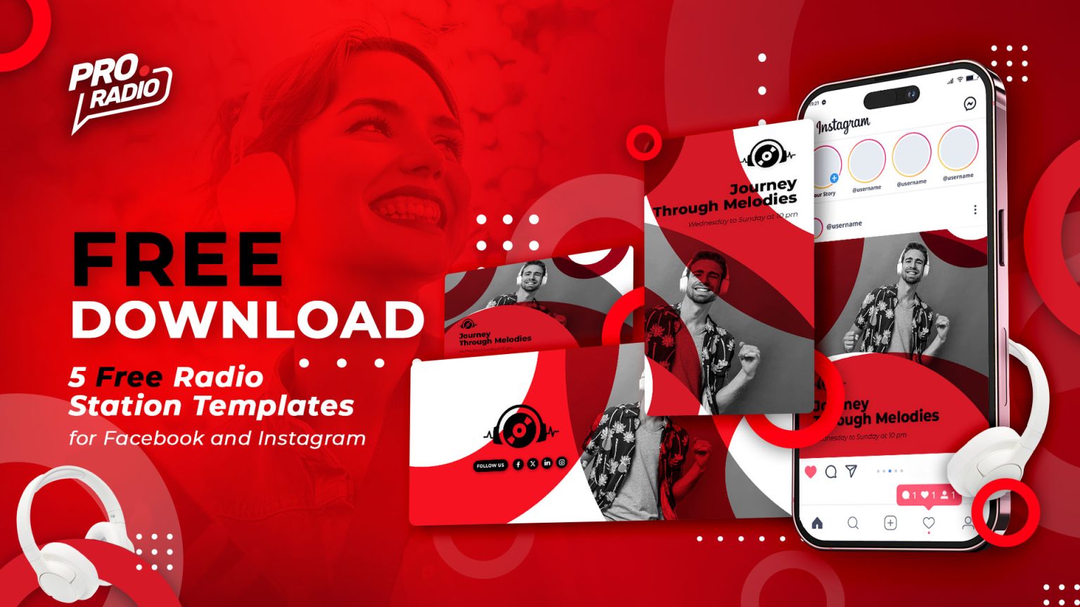 Free Download! Minimal Red – Pro Radio Template | Pro.Radio