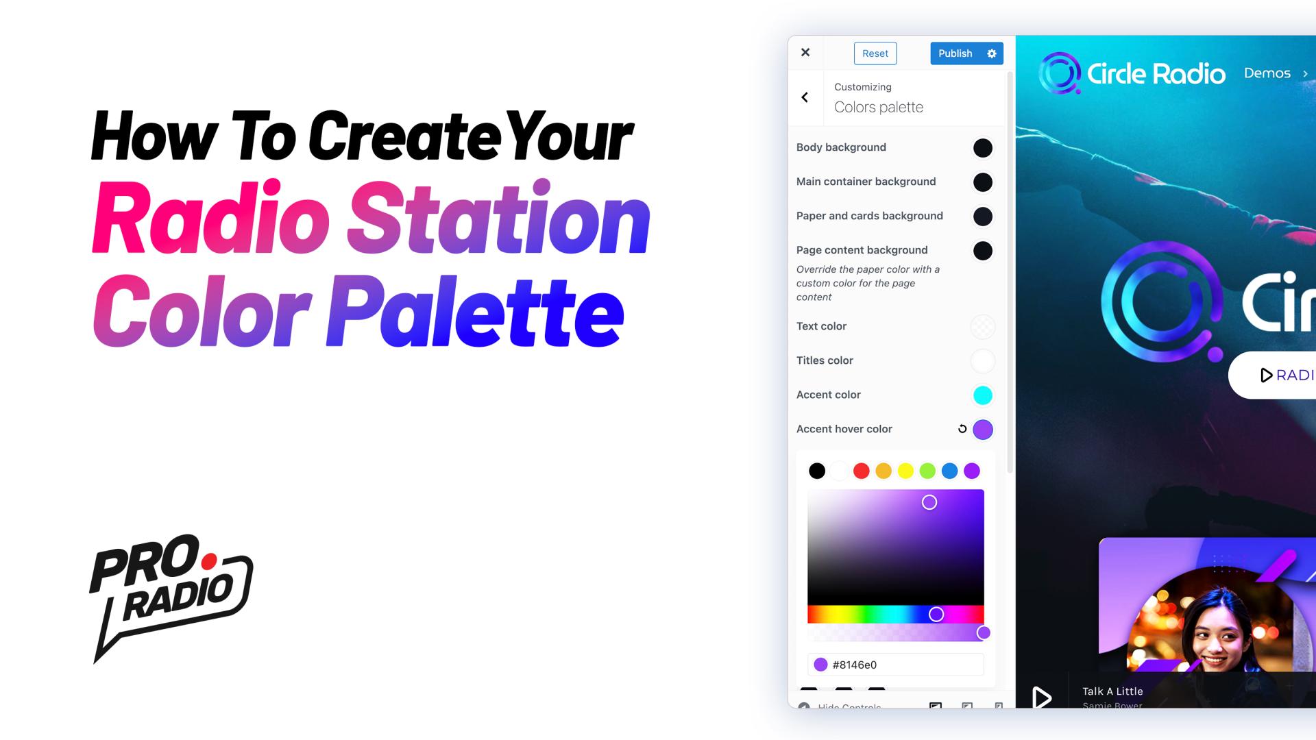 How to start a radio station: creating a professional color palette ...