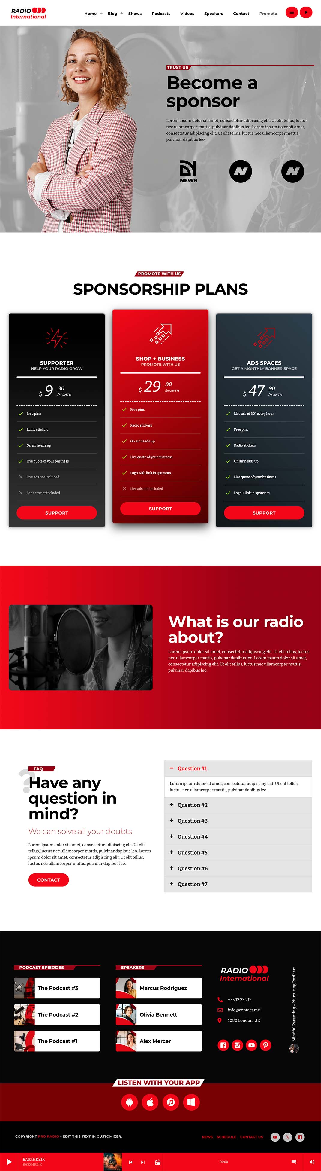 Demo 23 – Radio International – Professional News Radio Website ...