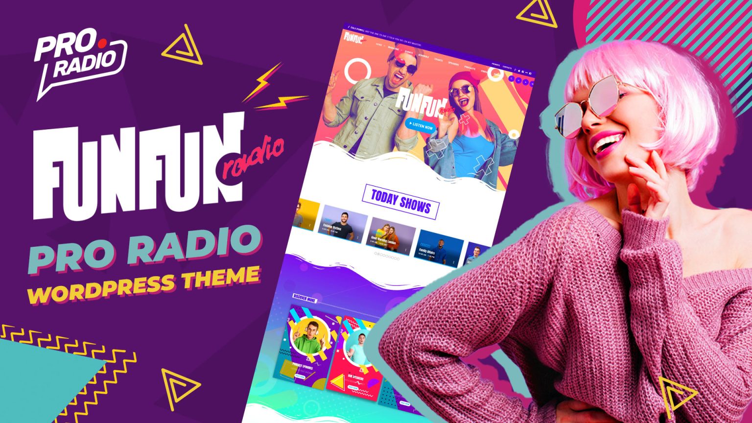 Discover the new Pop Radio Website Template! Included with Pro Radio ...