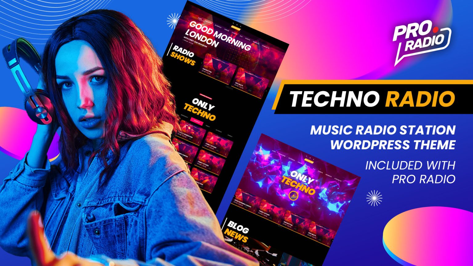 A blazing new rock and metal template and demo is included now with Pro ...