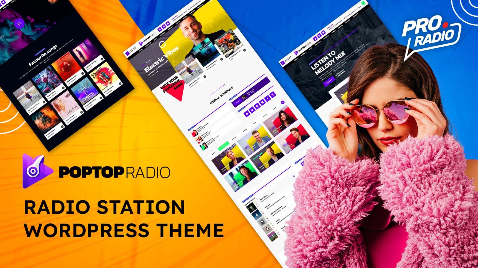 Discover the new Pop Radio Website Template! Included with Pro Radio ...