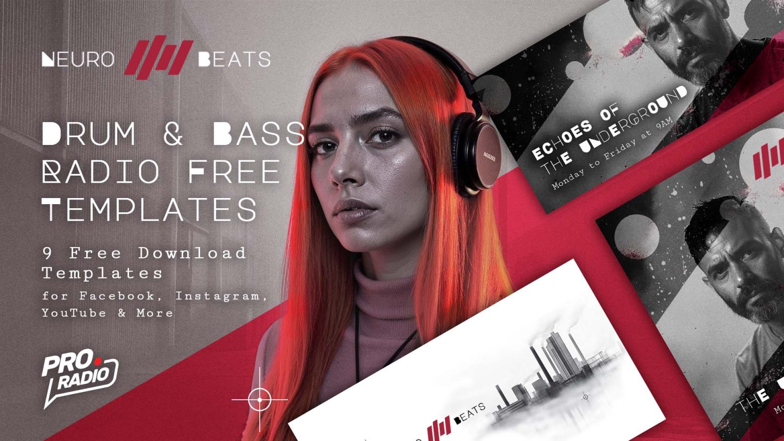 FREE Social Media Templates for Your Drum and Bass Radio Station | Pro ...