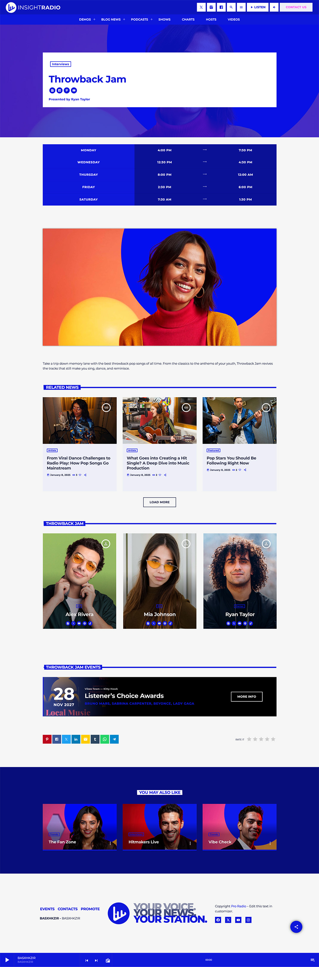 Demo 36 – Insight Radio Website Template | Pro.Radio