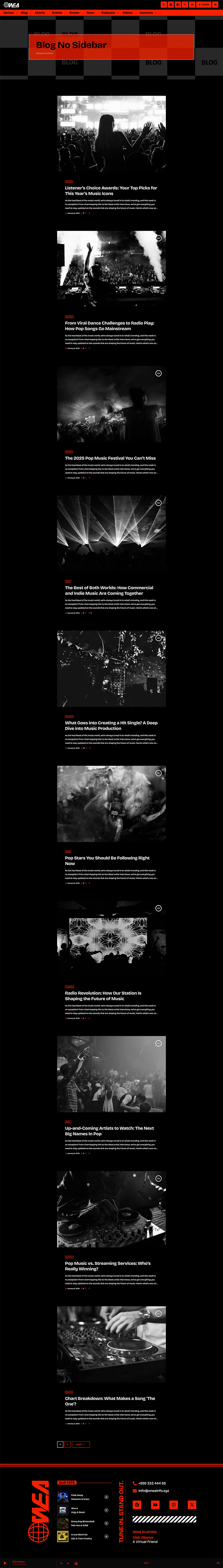 Demo 43 – WEA Radio Website Template | Pro.Radio