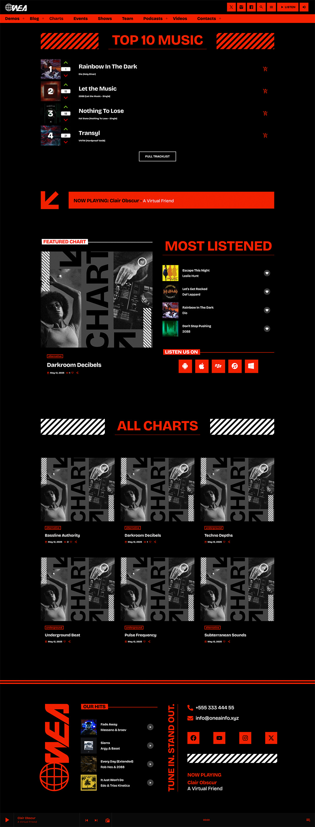 Demo 43 – WEA Radio Website Template | Pro.Radio