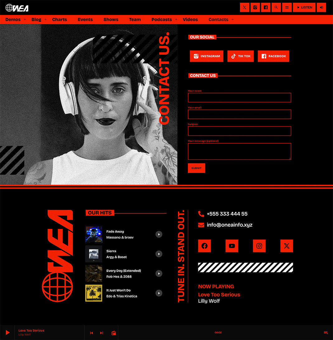 Demo 43 – WEA Radio Website Template | Pro.Radio