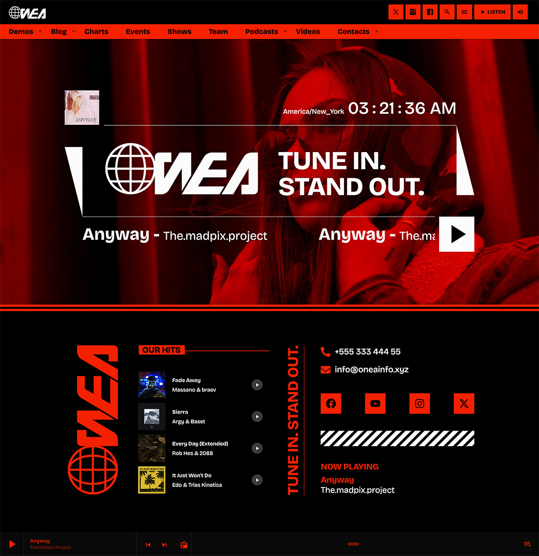 Demo 43 – WEA Radio Website Template | Pro.Radio