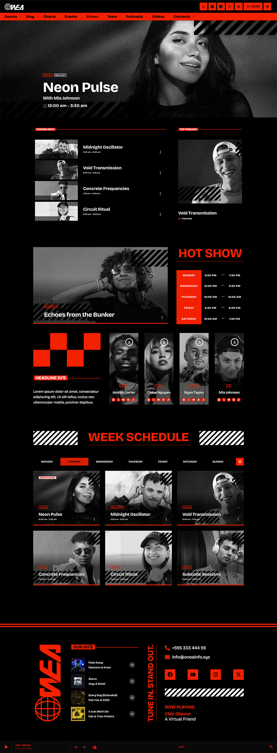 Demo 43 – WEA Radio Website Template | Pro.Radio