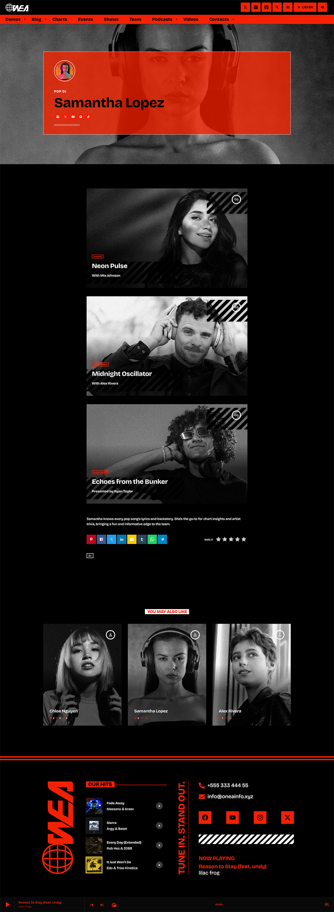 Demo 43 – WEA Radio Website Template | Pro.Radio