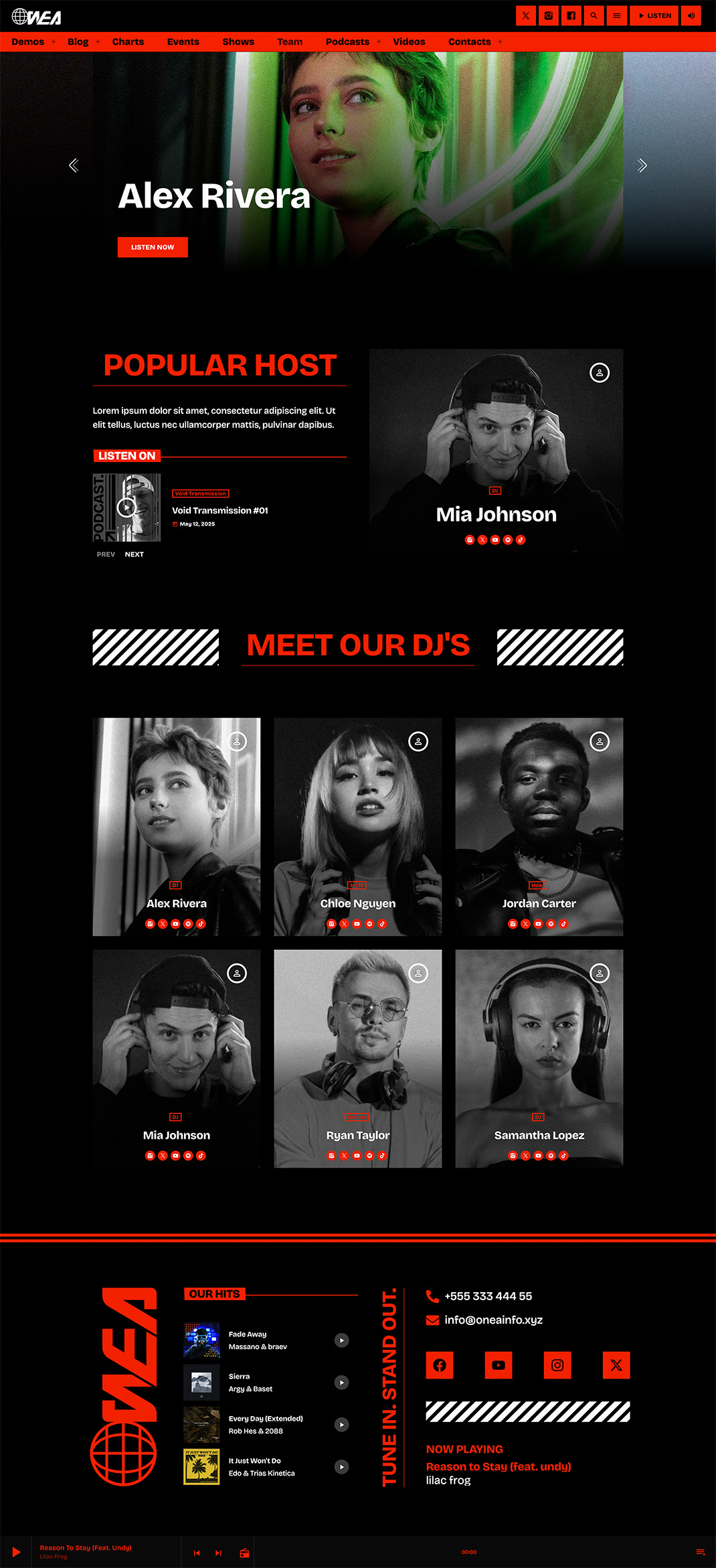 Demo 43 – WEA Radio Website Template | Pro.Radio