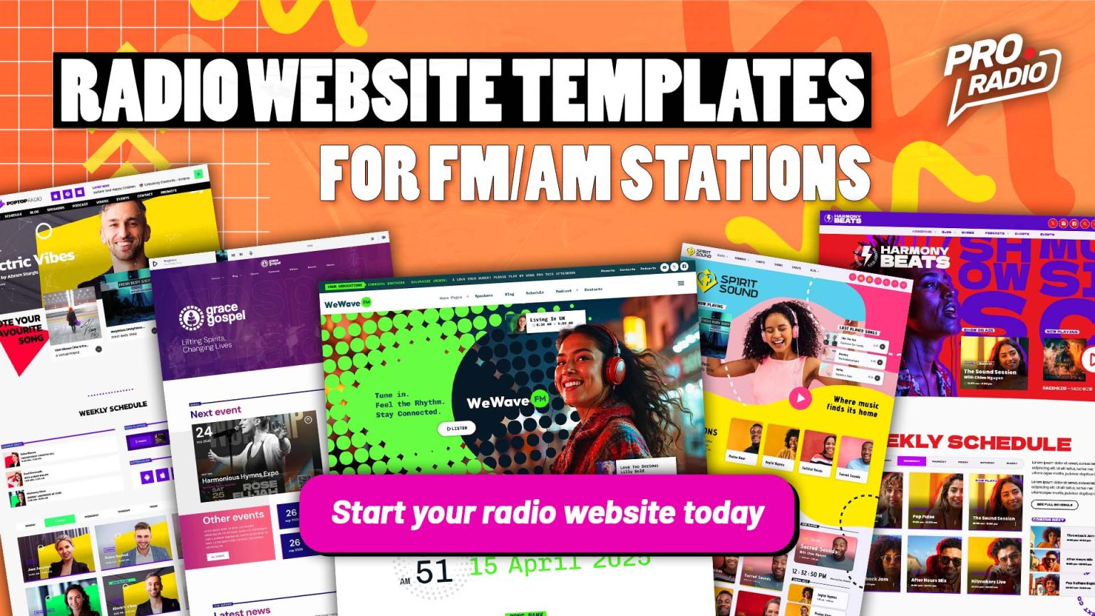 For Local Legends: Classic & Community Radio Website Templates Made for ...