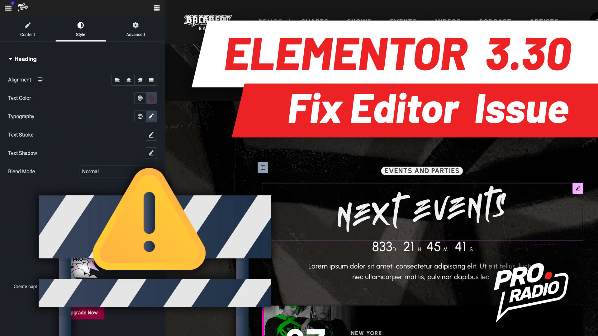 Elementor Editor not working after upgrading to 3.30 ? Here’s how to fix it in a click. | Pro.Radio