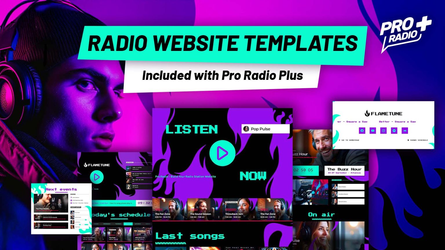 Set Your Radio on Fire with the New Flame-Style Exclusive Templates ...
