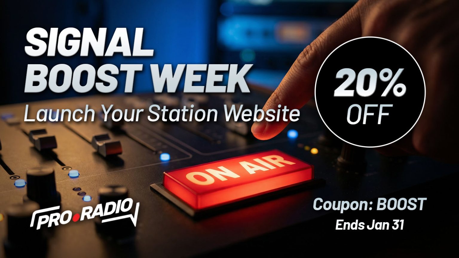 Signal Boost Week: 20% Off Pro Radio Theme Until Jan 31 (Coupon: BOOST ...