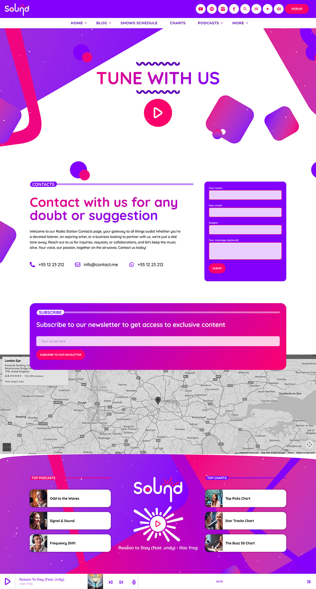 Demo 45 – Sound Radio Website Template | Pro.Radio
