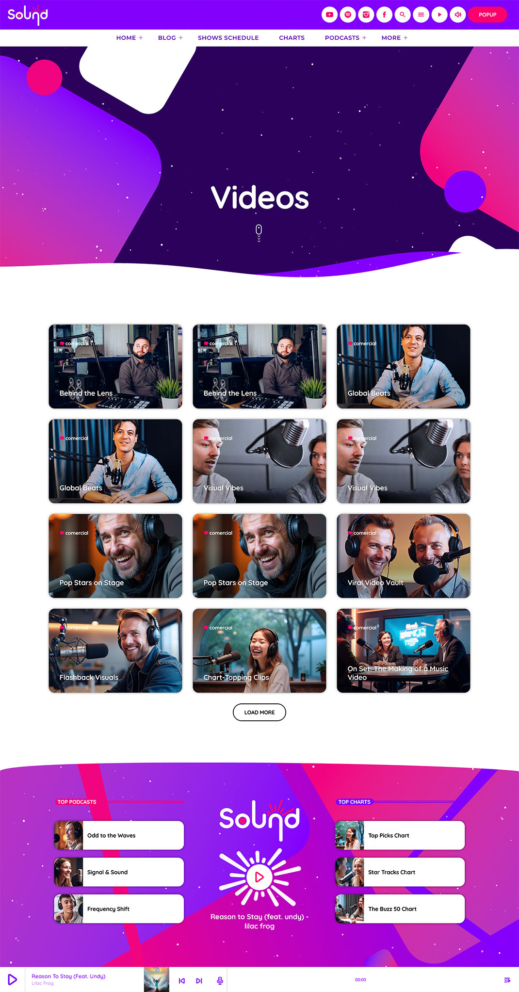 Demo 45 – Sound Radio Website Template | Pro.Radio