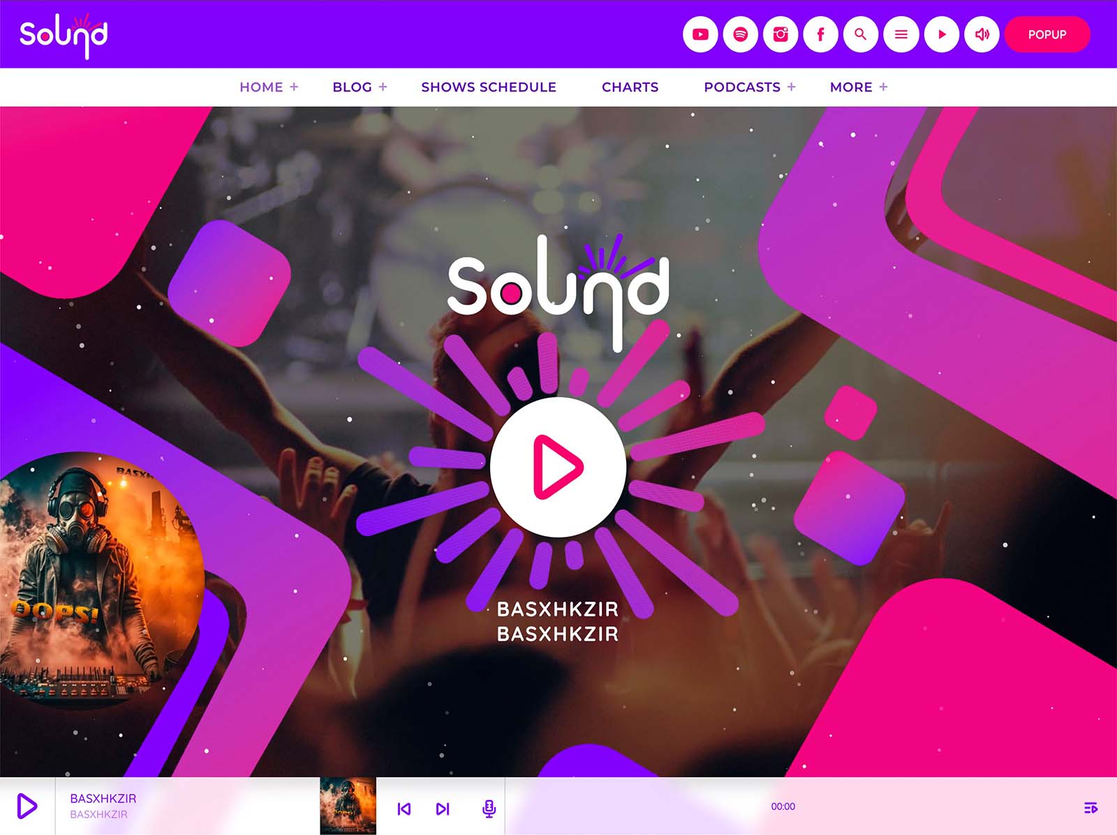 Demo 45 – Sound Radio Website Template | Pro.Radio