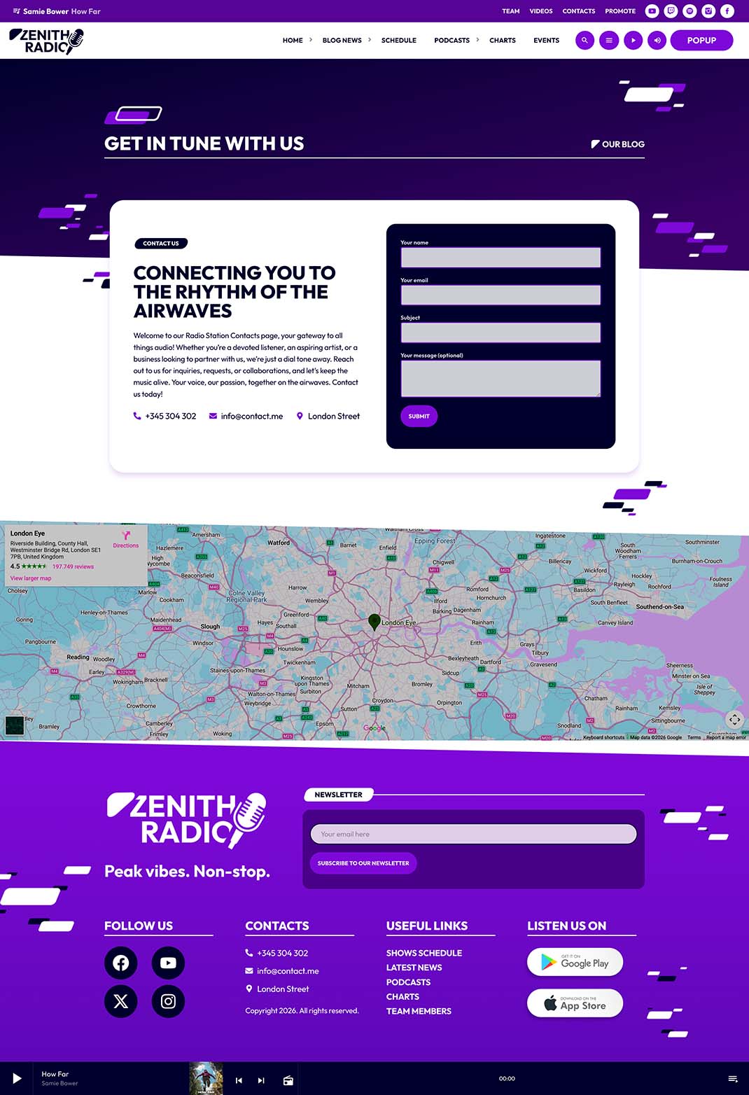 Demo 48 – Zenith Radio Website Template | Pro.Radio