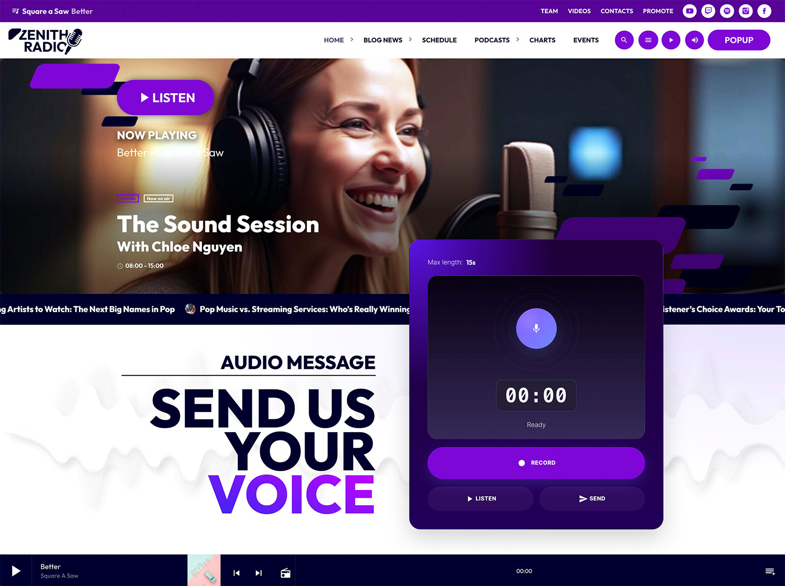 Radio Website Templates Included With Pro Radio | Pro.Radio